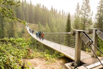 Blackshale Suspension Bridge Hike in Kananaskis Country - Travel Banff ...
