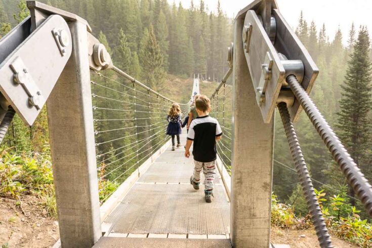 Blackshale Suspension Bridge Hike in Kananaskis Country - Travel Banff ...