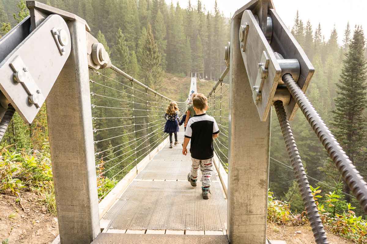 Blackshale Suspension Bridge Hike – Kananaskis Country - Travel Banff ...