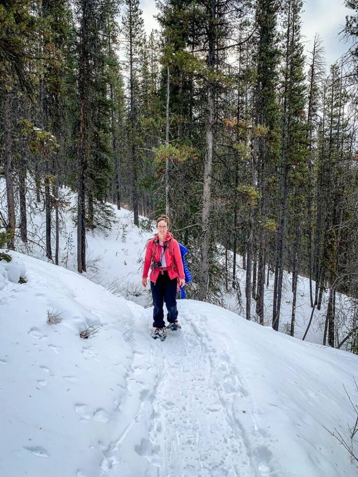 Cascade Amphitheatre Snowshoe Trail in Banff - Travel Banff Canada