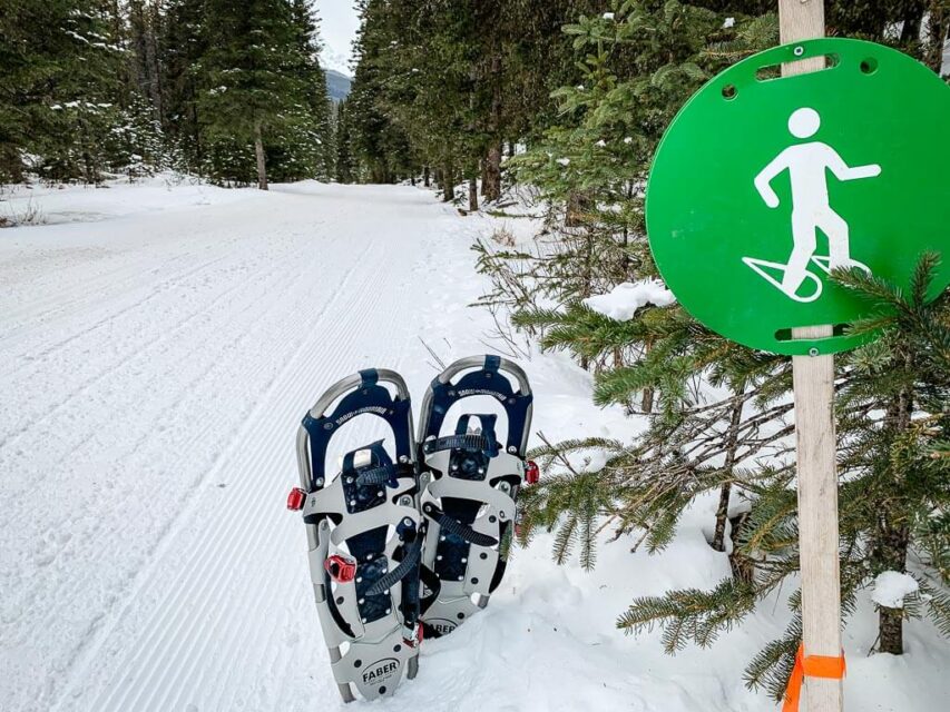 Cascade Amphitheatre Snowshoe Trail in Banff - Travel Banff Canada