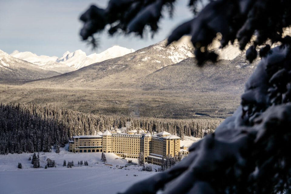 Fairview Lookout Snowshoe Trail at Lake Louise - Travel Banff Canada