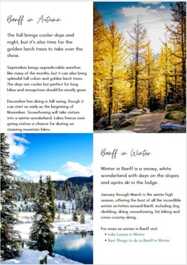 The Ultimate Travel Guide to Banff National Park - Travel Banff Canada
